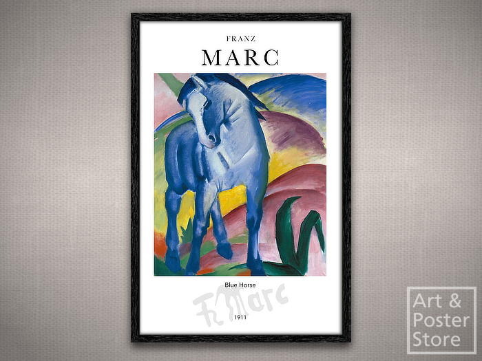 Second Life Marketplace - Blue Horse - Franz Marc | Fine Art Poster ...
